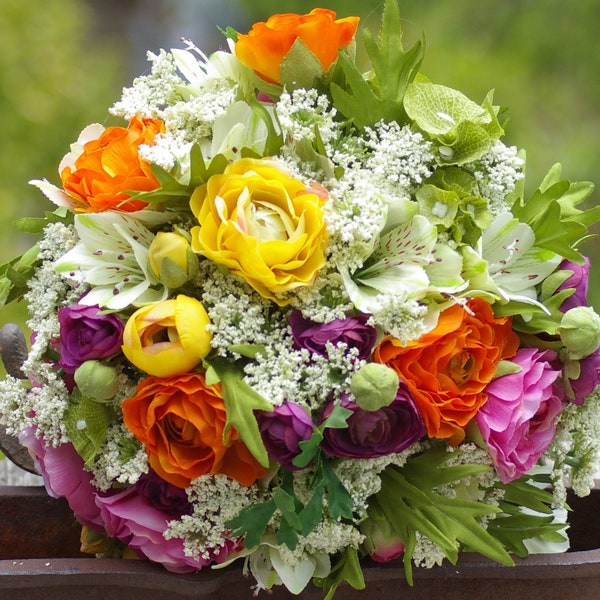 Rainbow Bouquet - Etsy