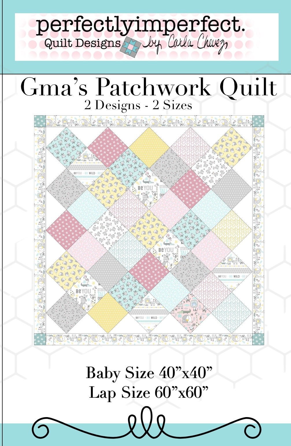 Gma's Patchwork Quilt Pattern PDF Instant Download Beginner Friendly ...