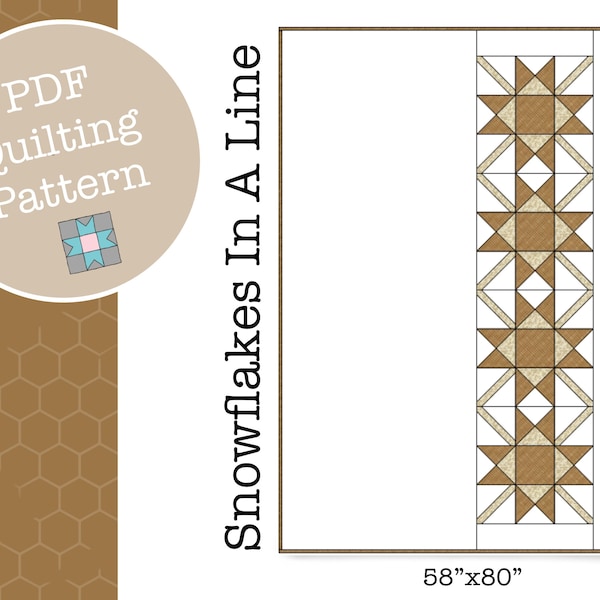 Easy Snowflake Quilt Blocks - Etsy