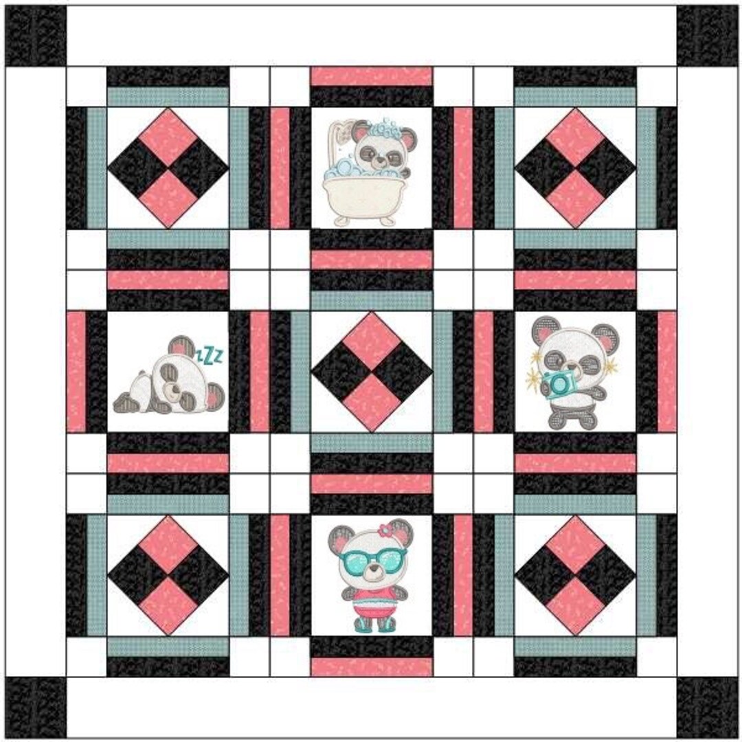 Machine Embroidery Quilting Designs Baby Blanket Quilt - Etsy
