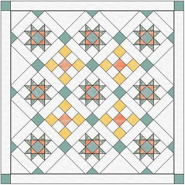 Star, Baby Star Quilt Pattern PDF Instant Download Baby/crib Size Easy ...