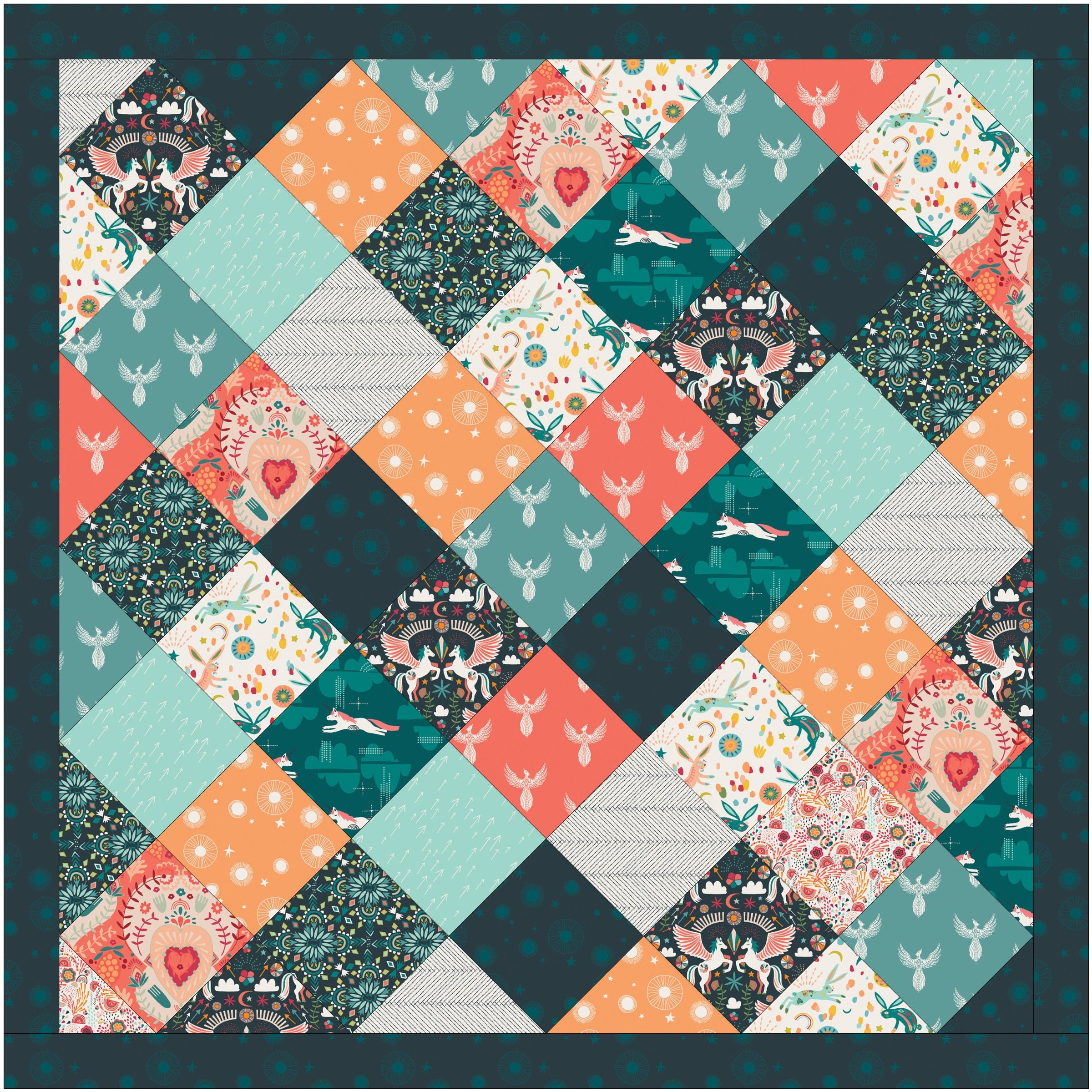 Gma's Patchwork Quilt Pattern PDF Instant Download Beginner Friendly ...