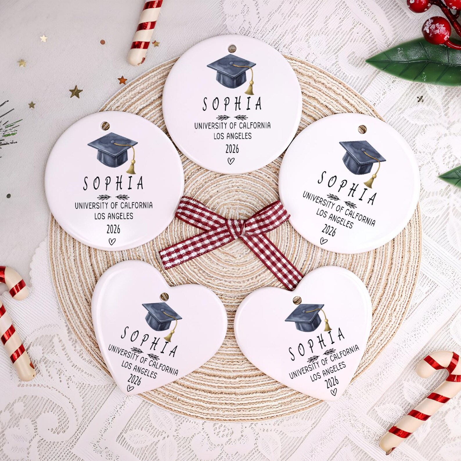 Adorno de graduación personalizado 2026, recuerdo personalizado con el ...