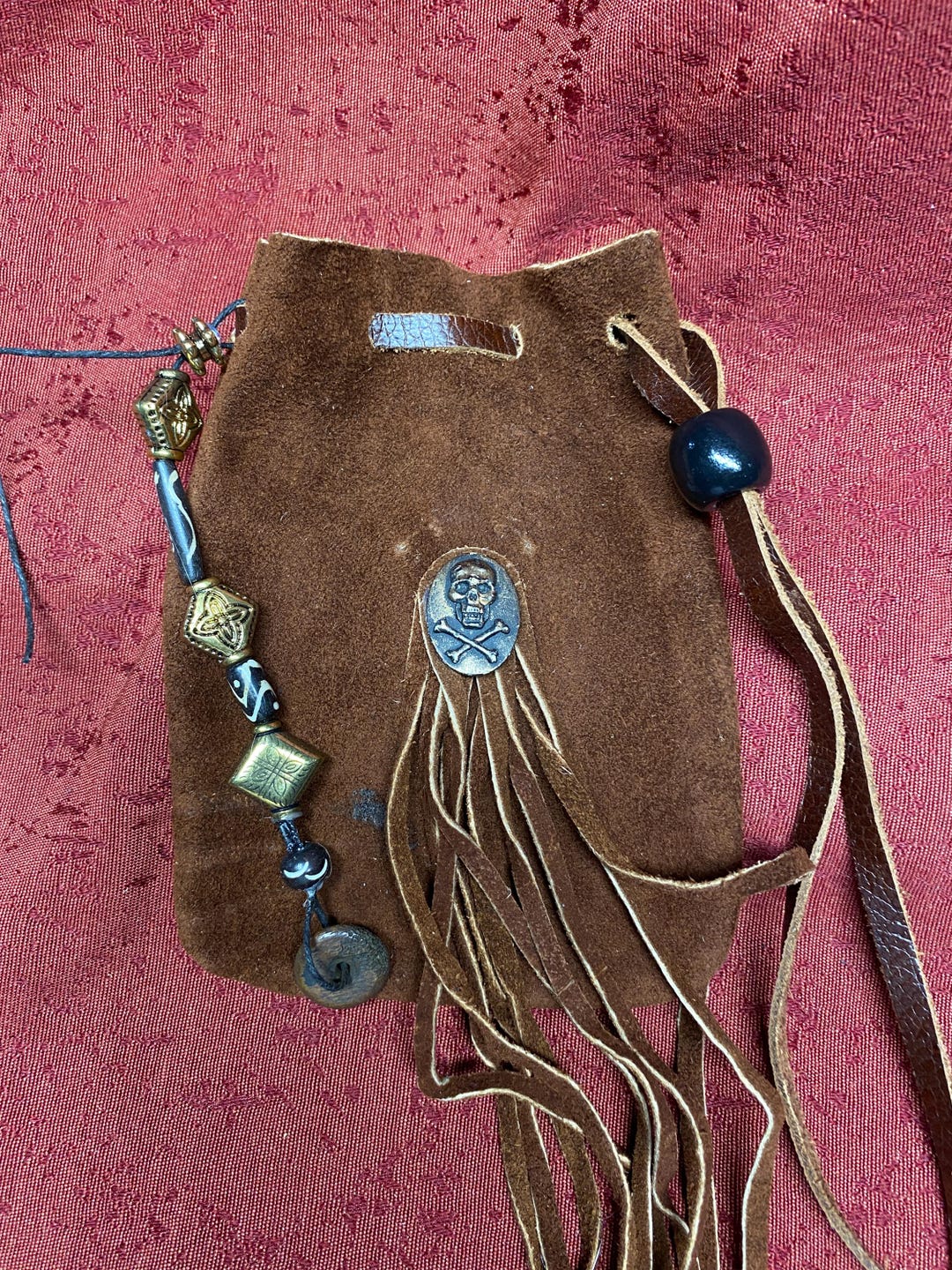 Small Pirate Pouch, Leather Medieval Coin Pouch, D&D Dice Bag, LARP ...
