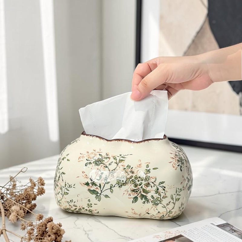 Tissue Box Rectangle Floral - Etsy