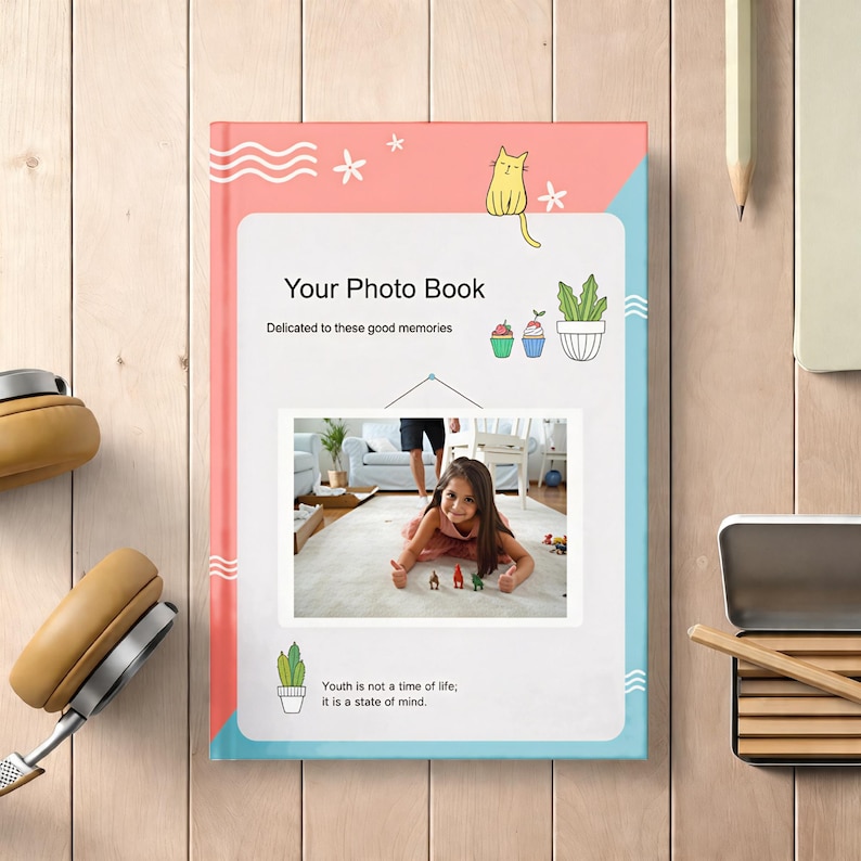 Personalized Kids Photo Story Book, DIY Printable Memory Album ...
