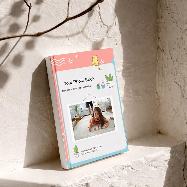 Personalized Kids Photo Story Book, DIY Printable Memory Album ...
