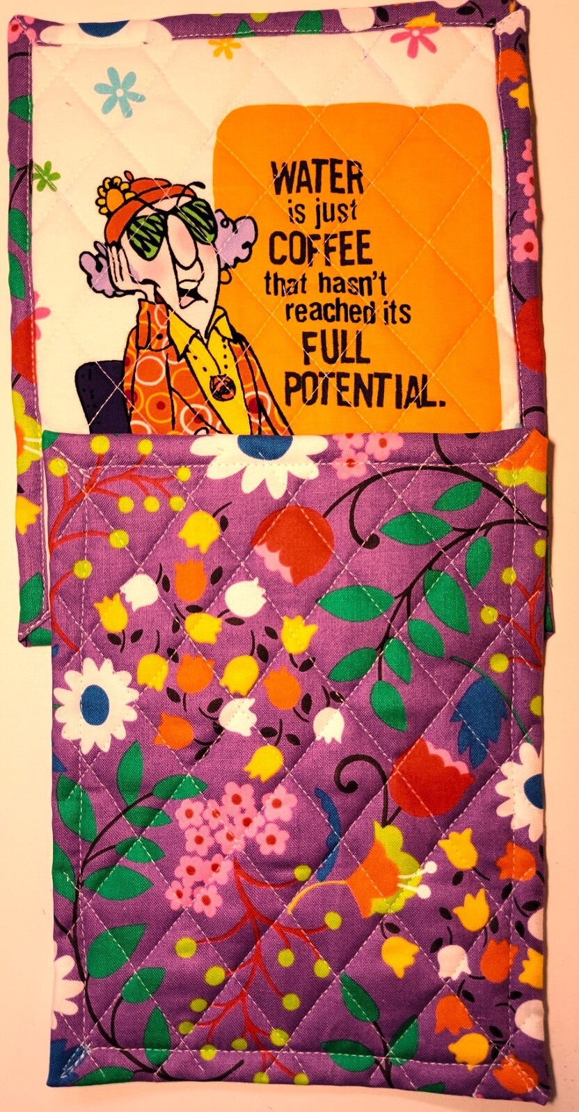 Maxine Cartoon Quilted Hot Pad: Funny Coffee Mug Rug - Etsy