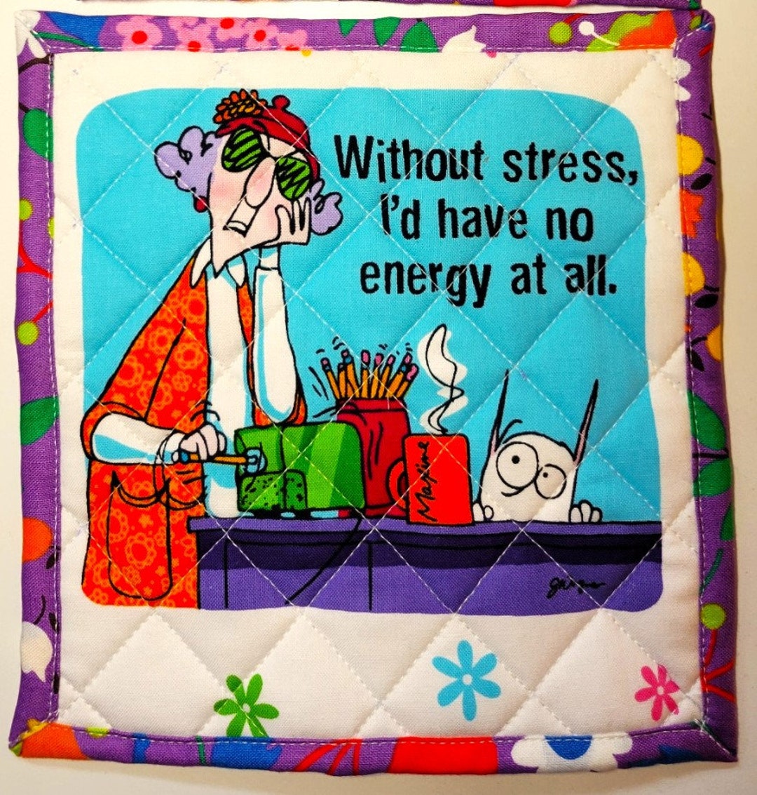MAXINE Caracter Quilted HOT PADS for Sale Mug Rugs, Hot Pads, Gifts ...