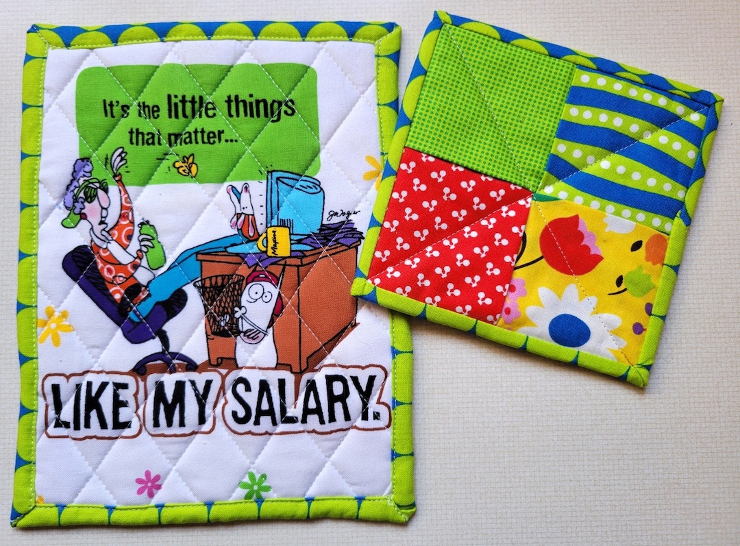 MAXINE Caracter Quilted HOT Pad and COASTER for Sale Mug Rugs, Hot Pads ...