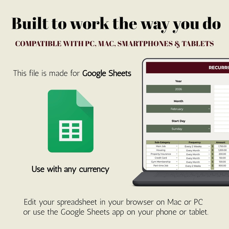 Ultimate Annual Budget Spreadsheet Excel Google Sheets Budget Template ...