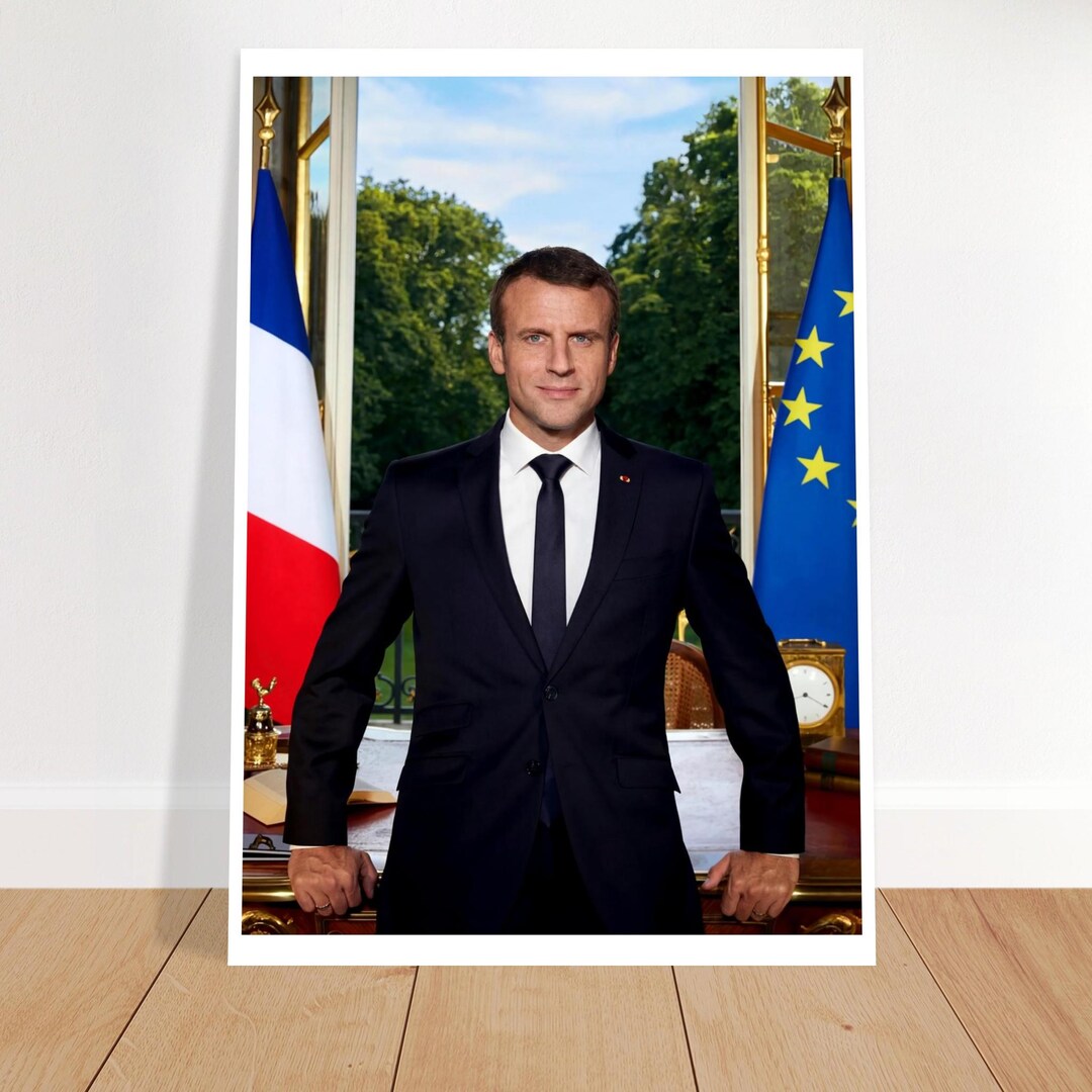 Vintage Poster "emmanuel Macron" 2017 - Etsy