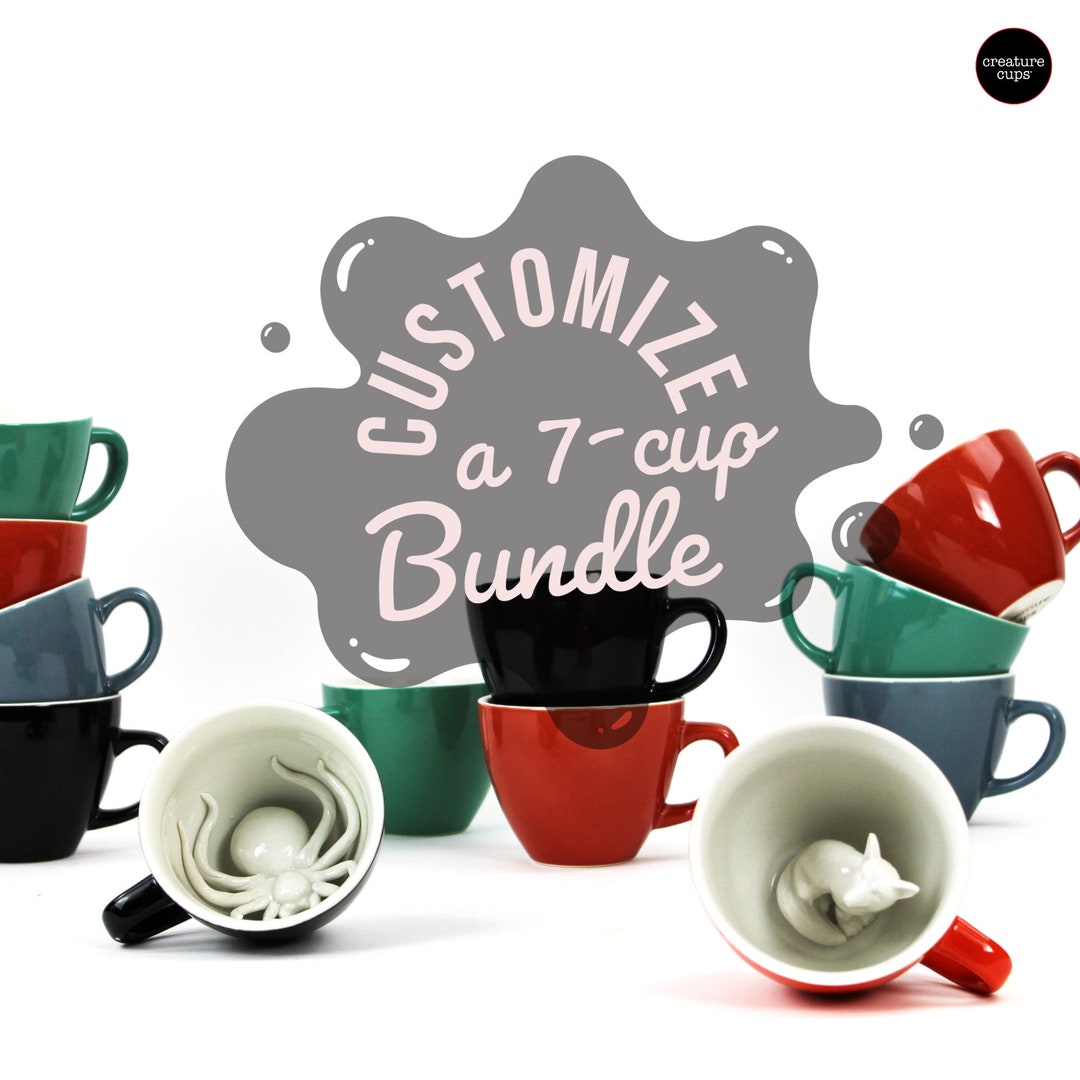 Build Your Own 7 Cup Bundle by CREATURE CUPS | Coffee Animal Cups ...