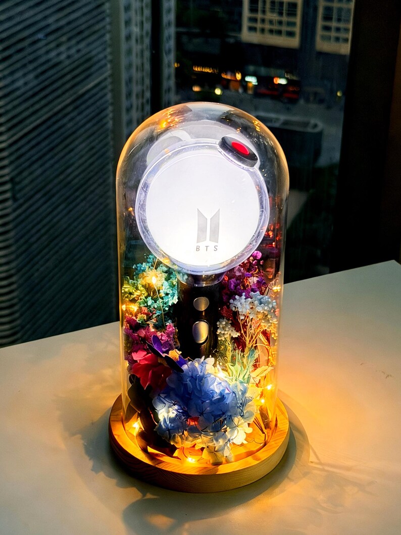 DIY Kpop Concert Lightstick Display Case: Glass Dome ｜acrylic Base ...