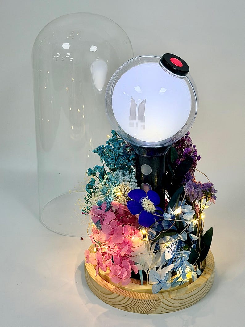 DIY Kpop Concert Lightstick Display Case: Glass Dome ｜acrylic Base ...