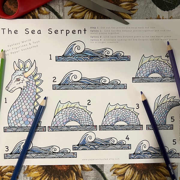 Sea Serpent - Etsy