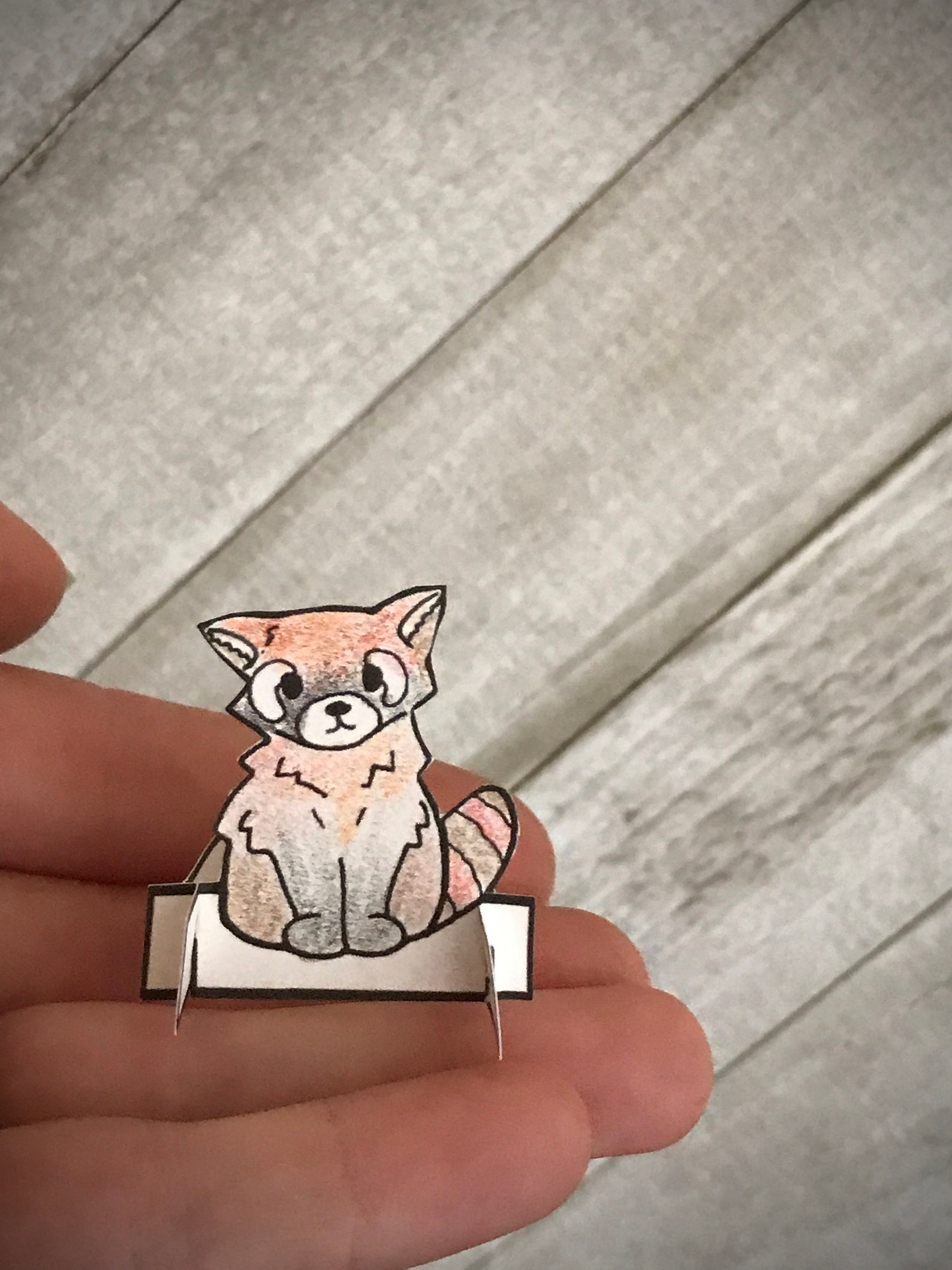Elf Child Paper Doll With Pet Red Panda Printable Digital - Etsy