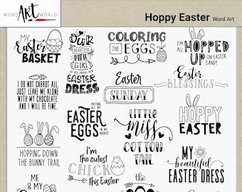Easter Word Art | Etsy