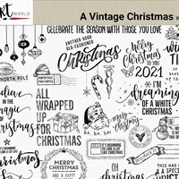 Christmas Word Art SVG Bundle: Holiday Overlays (digital Download) - Etsy