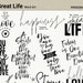 Digital and Printable Overlay Word Art Set - Instant Download - A Great ...