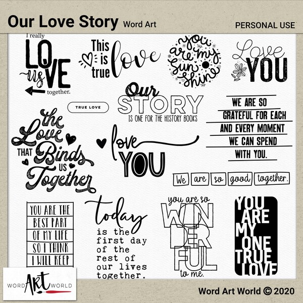 Love Clip Art - Etsy