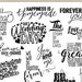 Digital and Printable Overlay Word Art Set Instant Download - Etsy