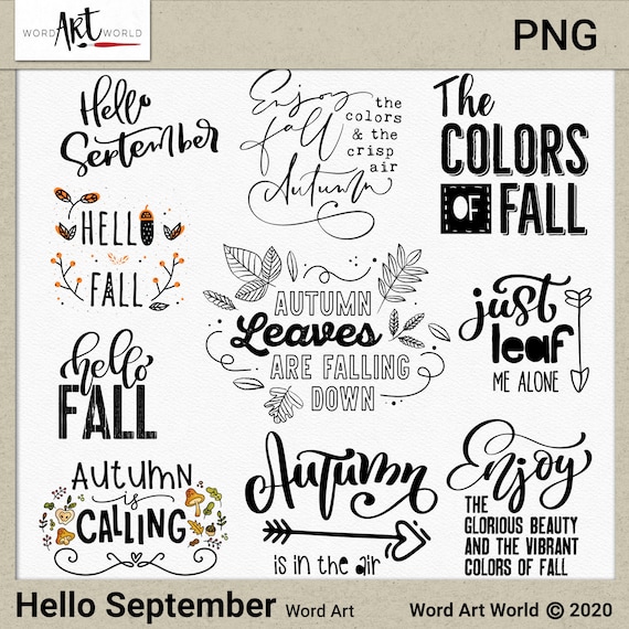 Digital and Printable Overlay Word Art Set Instant Download | Etsy