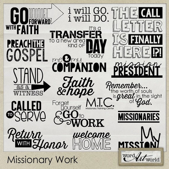 Digital and Printable Overlay Word Art Set Instant Download | Etsy