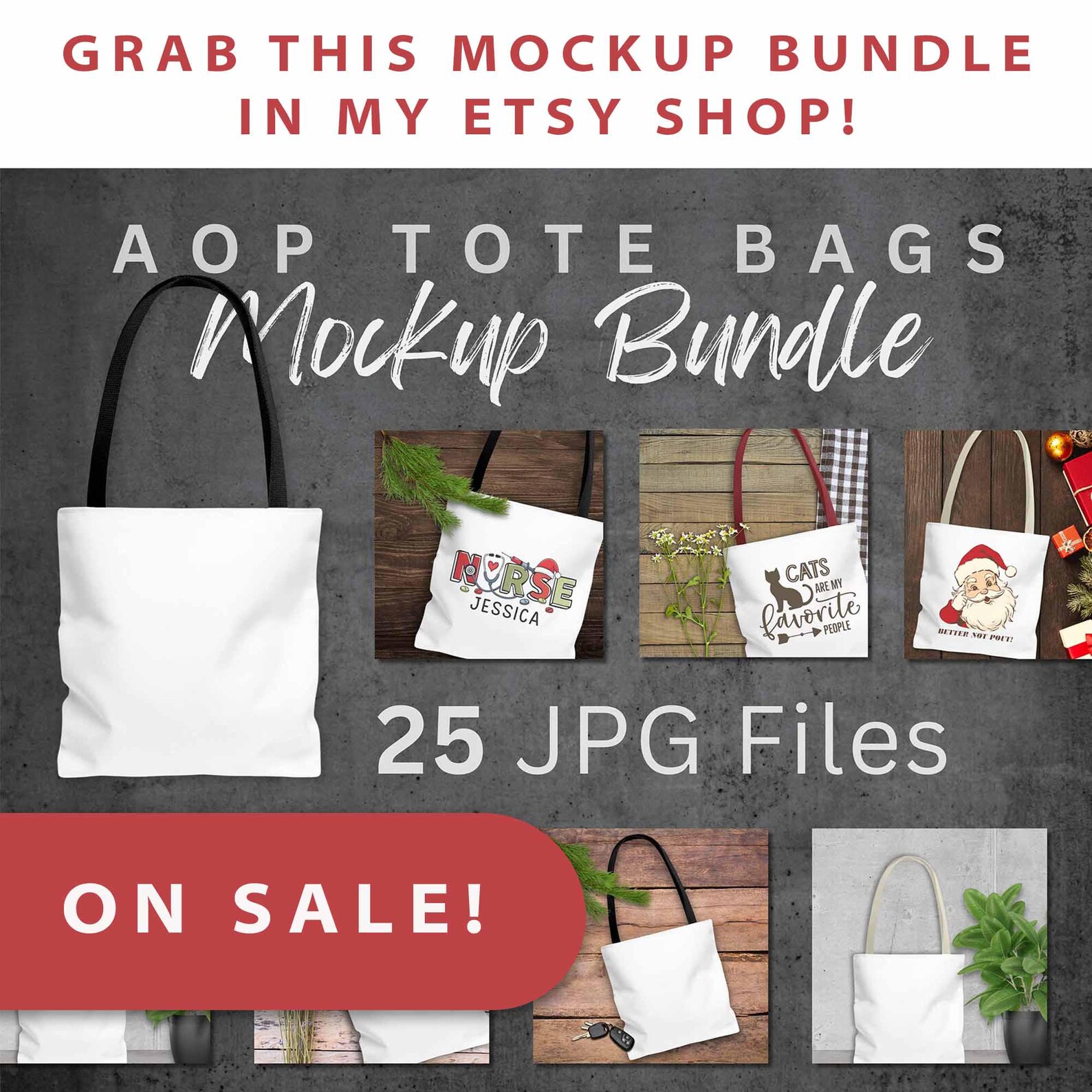 AOP Tote Bag Size Charts and Specs Bundle PRINTIFY | Instant Digital ...