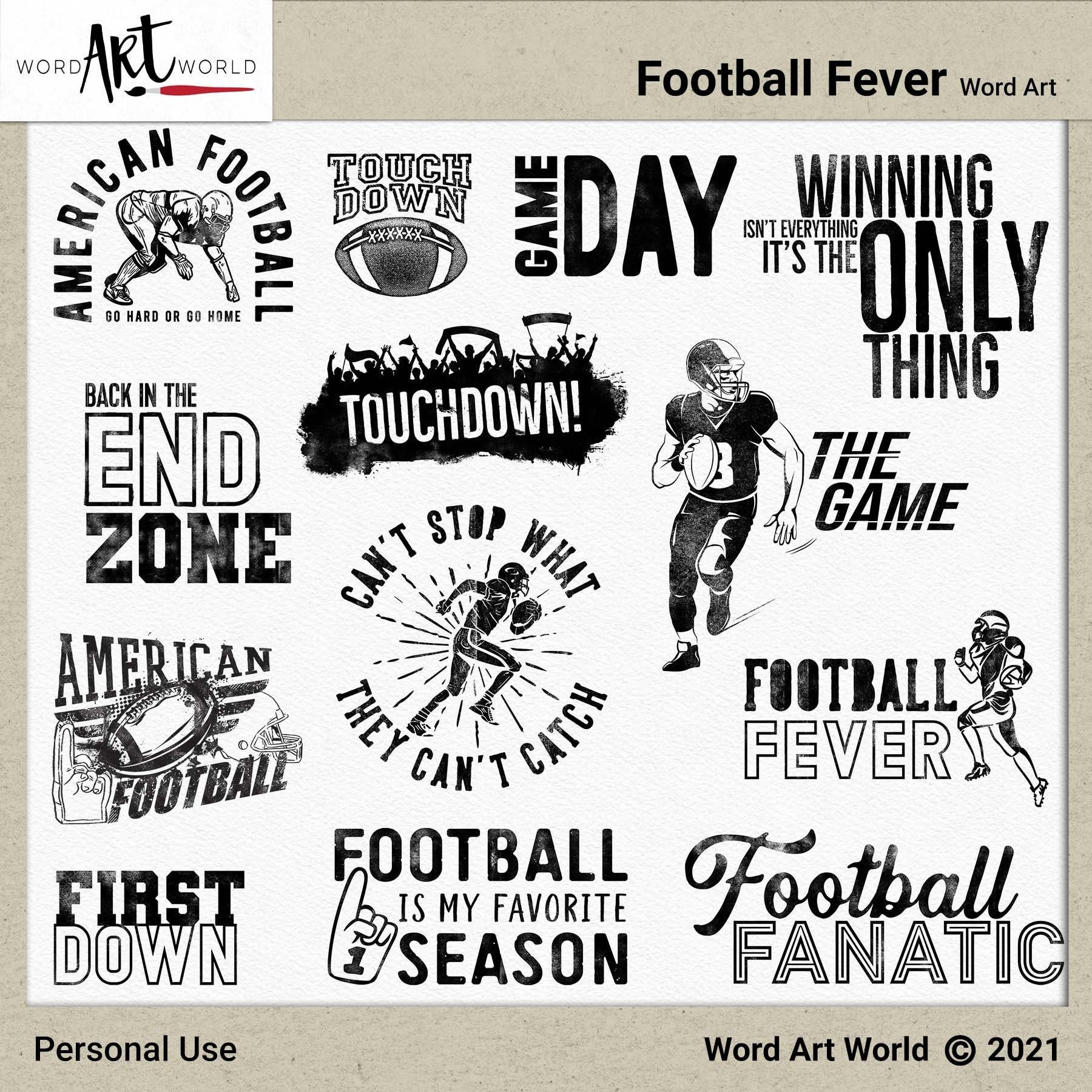 Digital and Printable Overlay Word Art Set - Instant Download ...