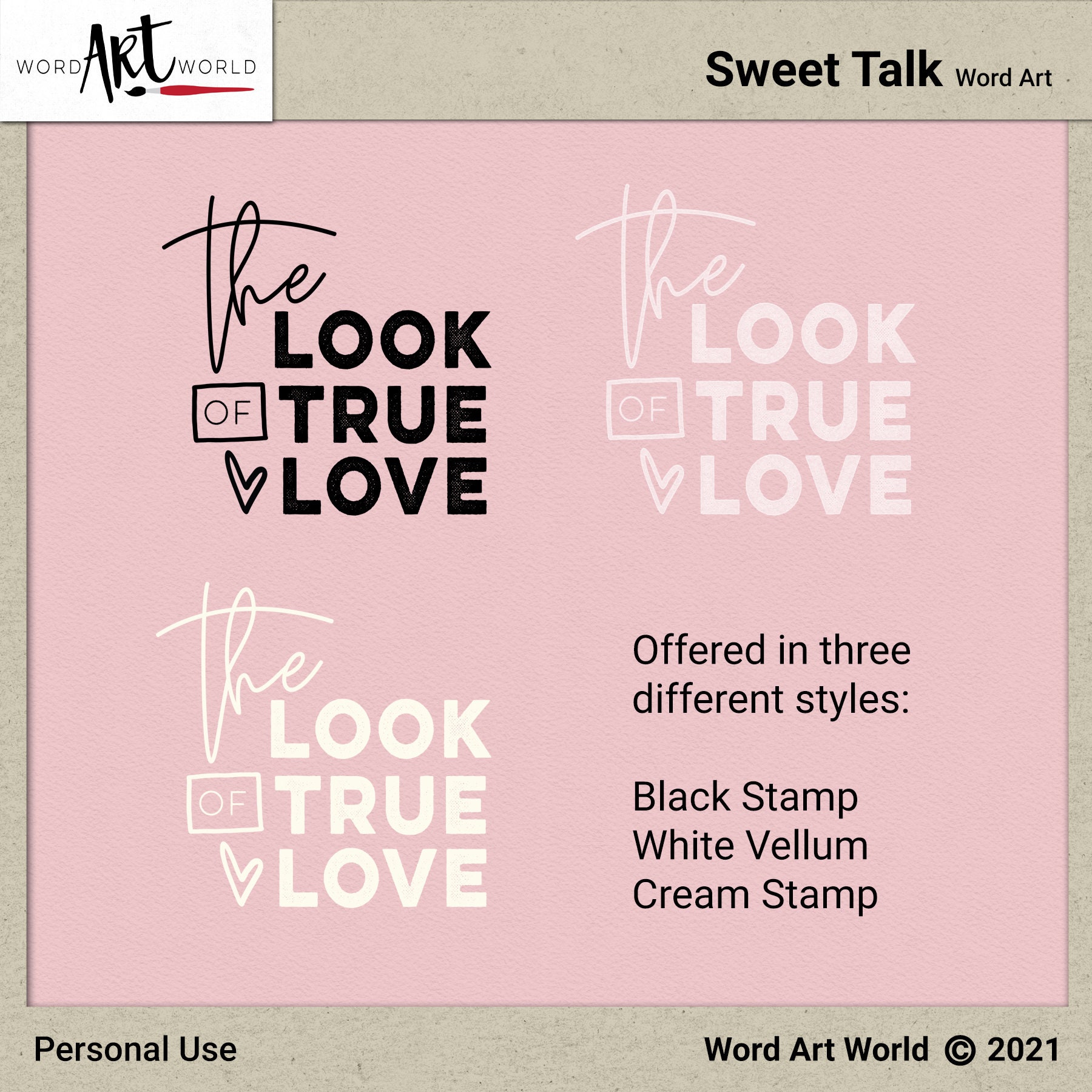 Digital and Printable Overlay Word Art Set Instant Download - Etsy