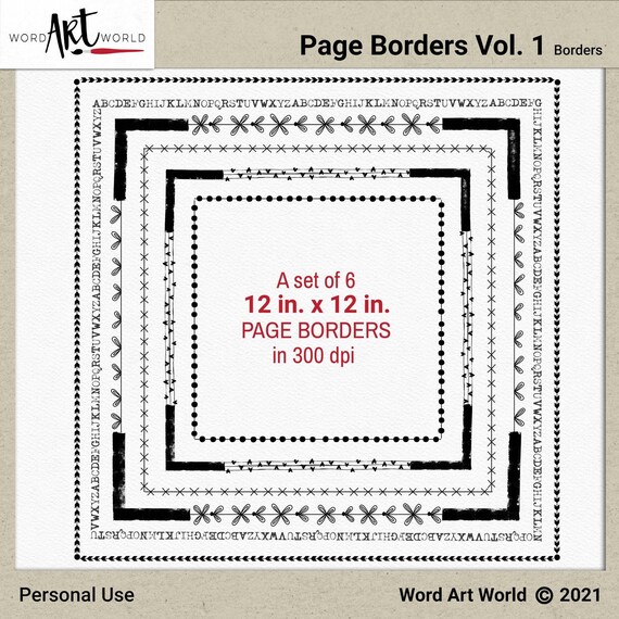 Digital and Printable Overlay Word Art Set Instant Download | Etsy