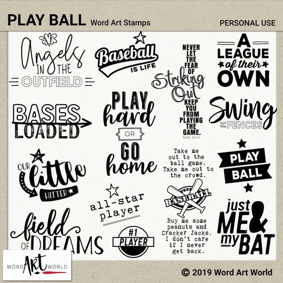 Digital and Printable Overlay Word Art Set Instant Download | Etsy