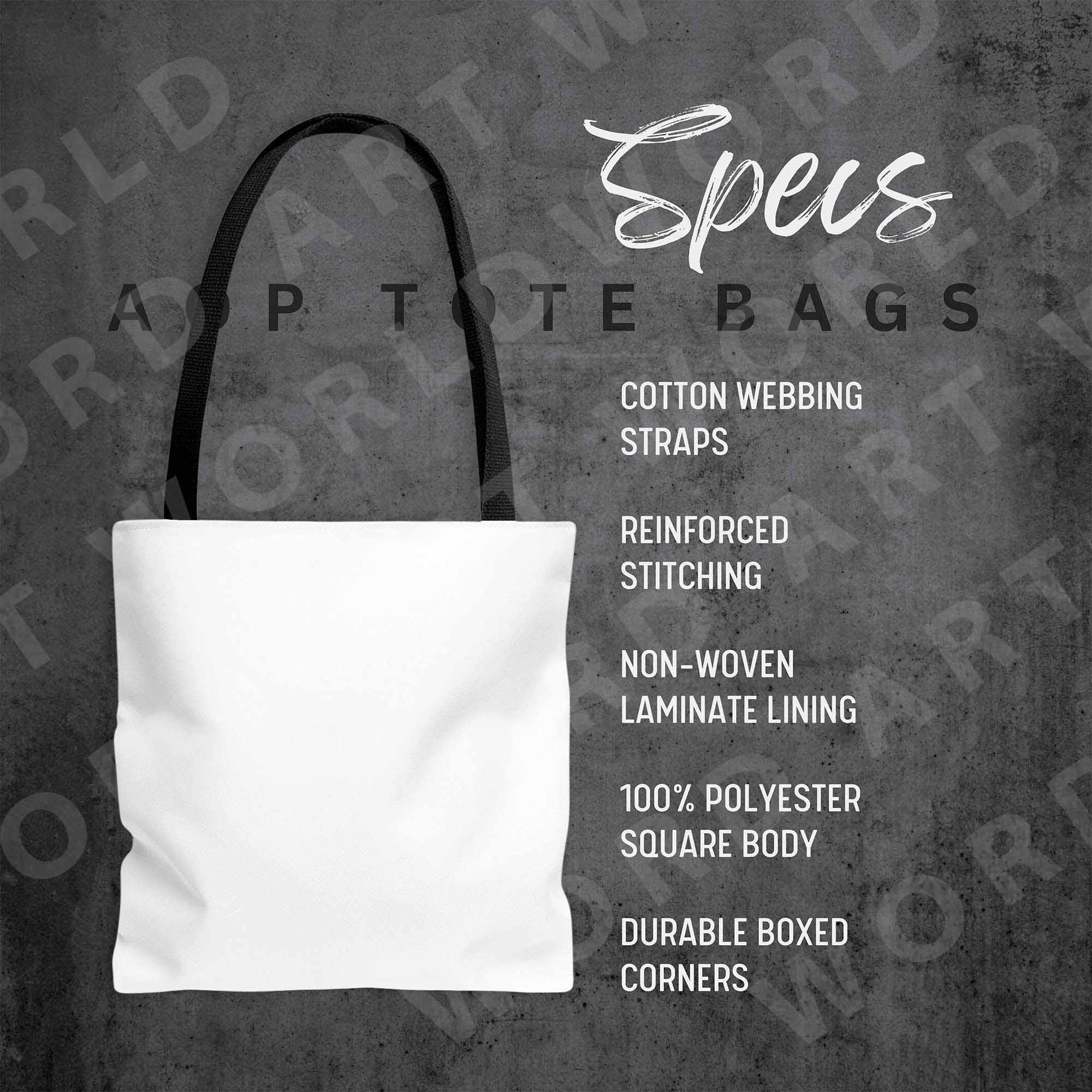 AOP Tote Bag Size Charts and Specs Bundle PRINTIFY | Instant Digital ...