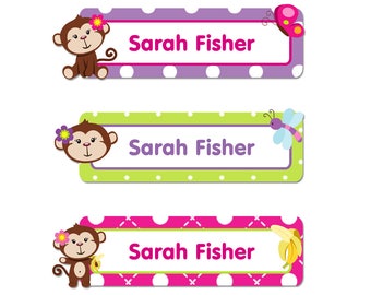 Monkey Labels | Etsy