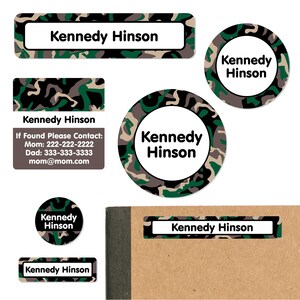 Ultimate School Label Pack, Camo (20+ Colors) - Etsy