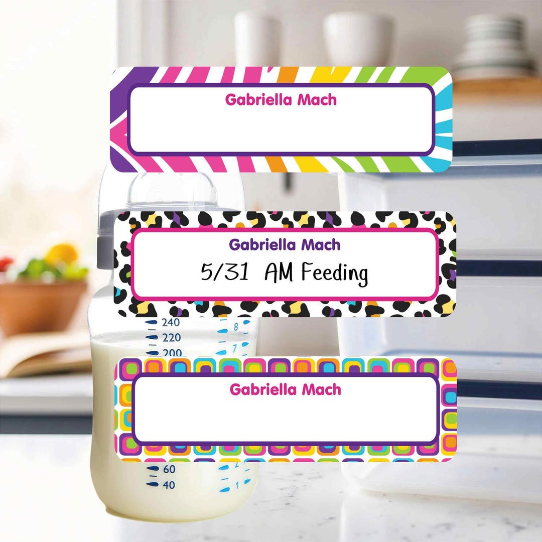 Write-on Labels (6 Sizes), Animal Print Wild Thing - Etsy