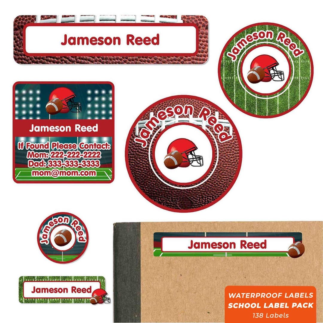Ultimate School Label Pack, Football - Etsy