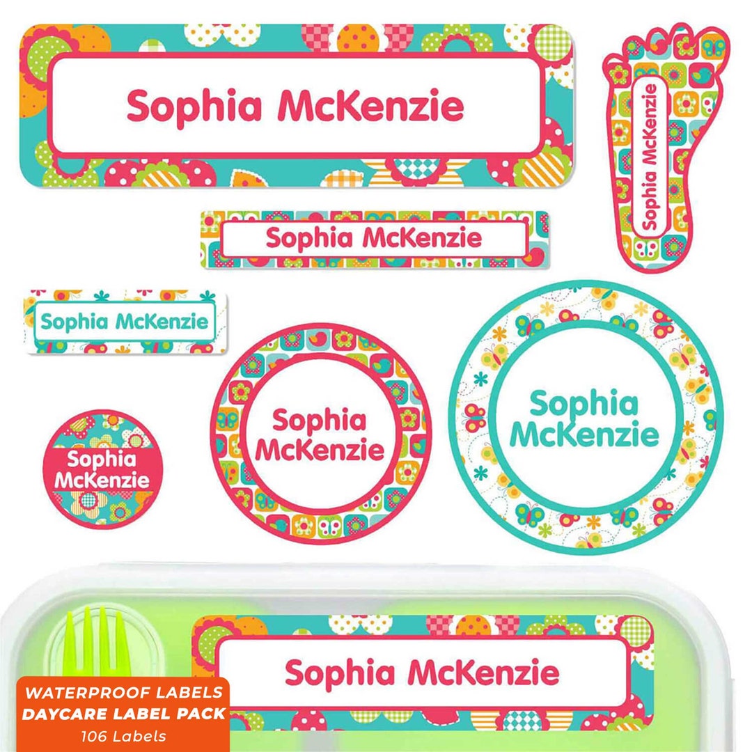Daycare Name Label Pack All Things Spring - Etsy