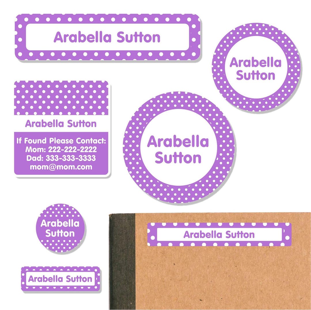 Ultimate School Name Labels Pack | Back to School Labels | Personalized ...