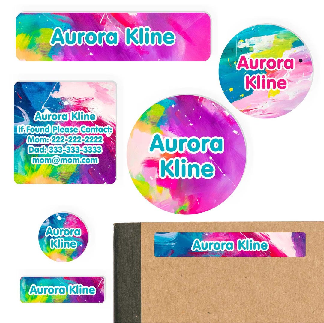 Ultimate School Name Labels Pack | Back to School Labels | Personalized ...