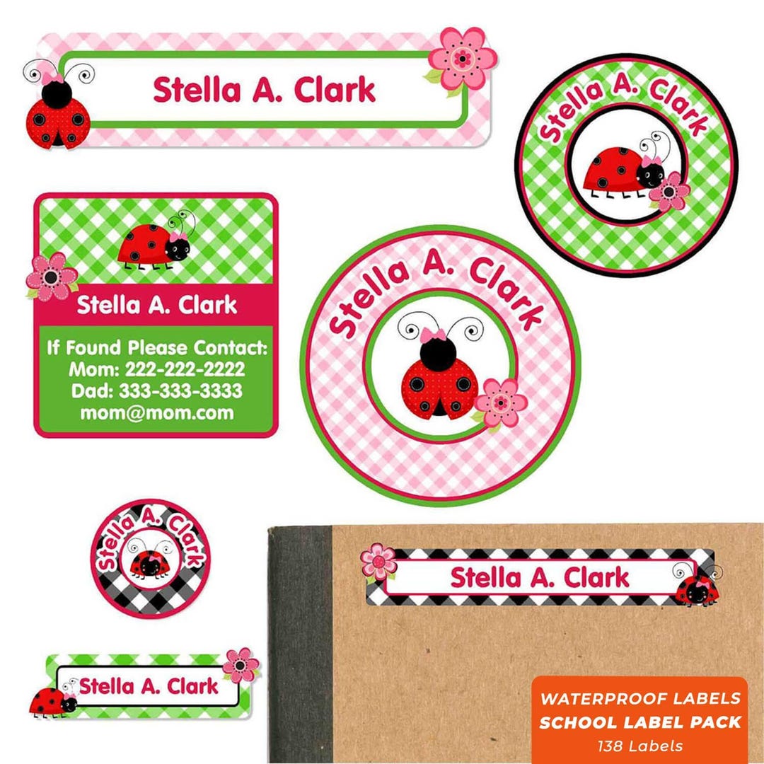Ultimate School Label Pack, Ladybugs - Etsy