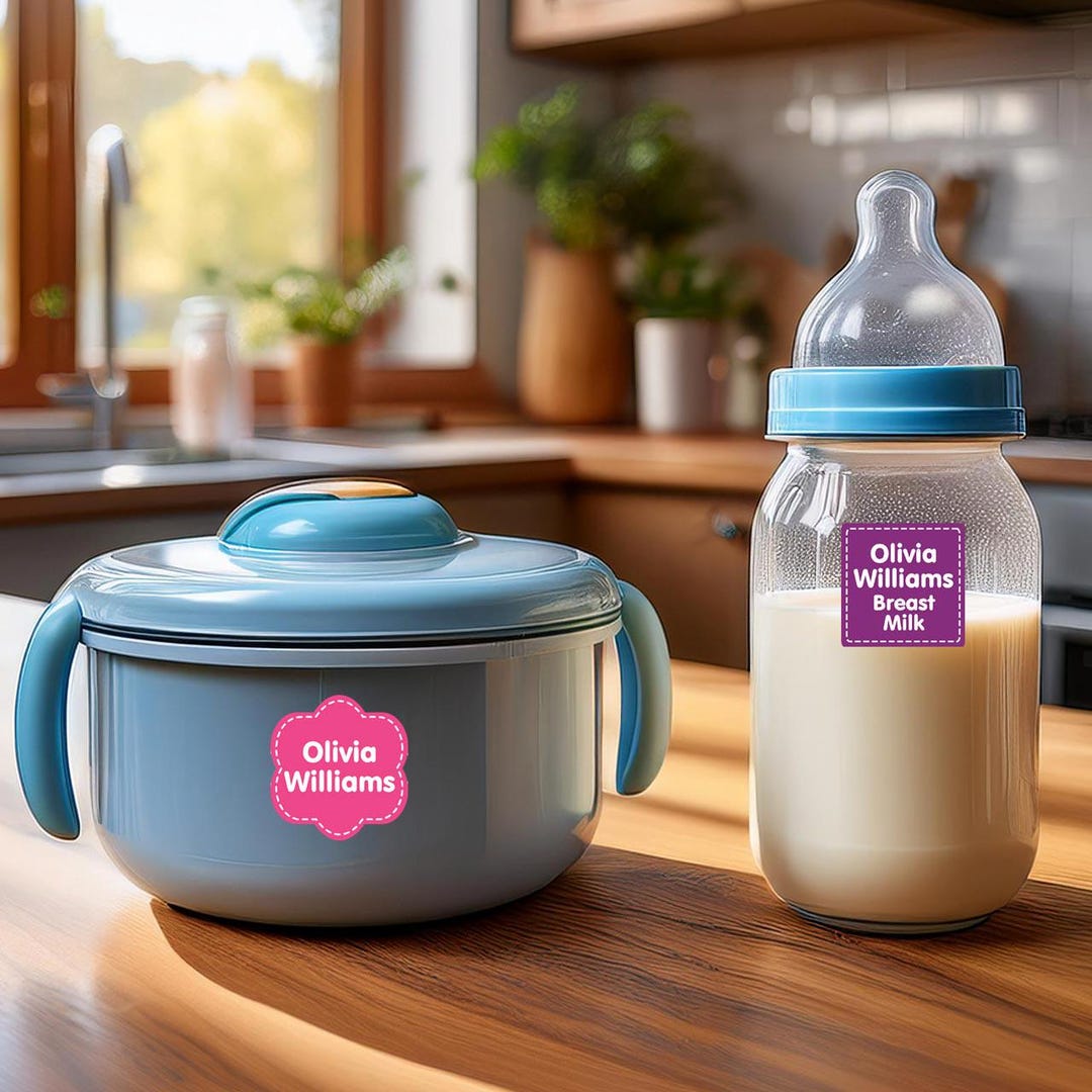 Baby Bottle Labels/cap Labels, Solid (waterproof) - Etsy