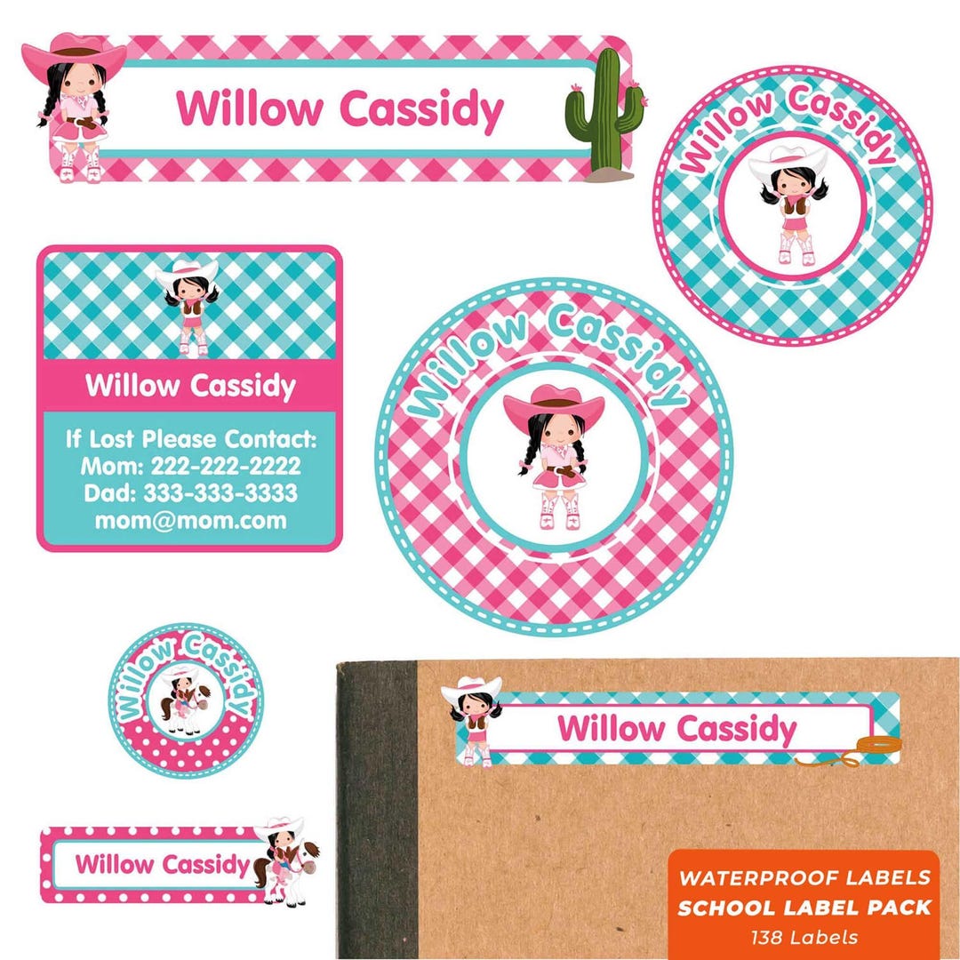 Ultimate School Name Labels Pack | Back to School Labels | Personalized ...