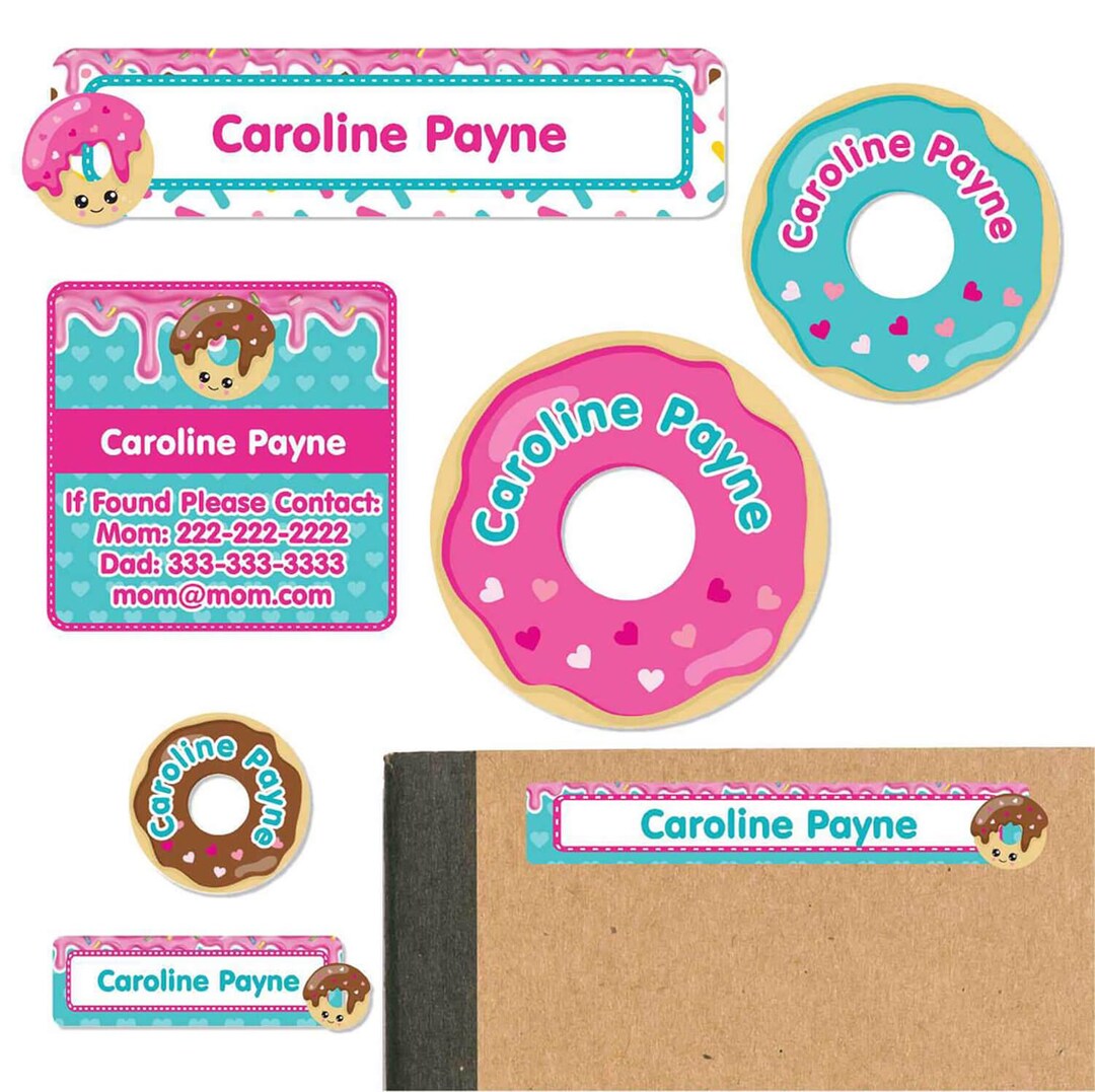 Ultimate School Label Pack, Donuts - Etsy