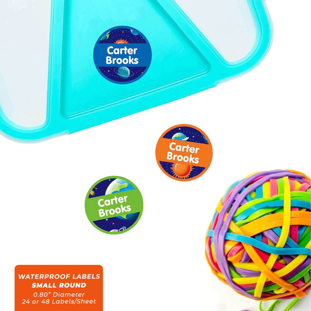 Round Name Labels 3 Sizes, Planets - Etsy 日本