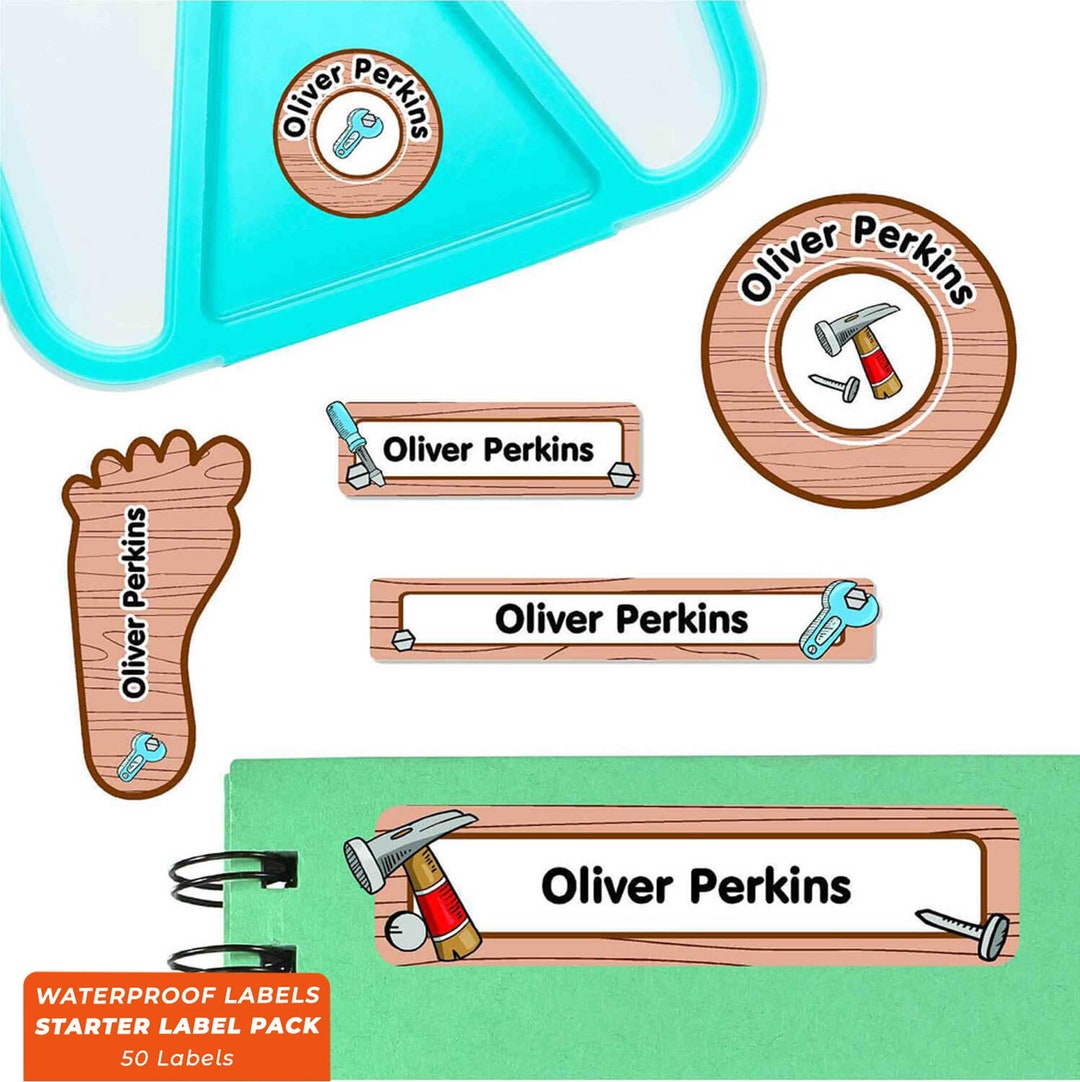 Starter Name Sticker Pack, Dad's Tools - Etsy