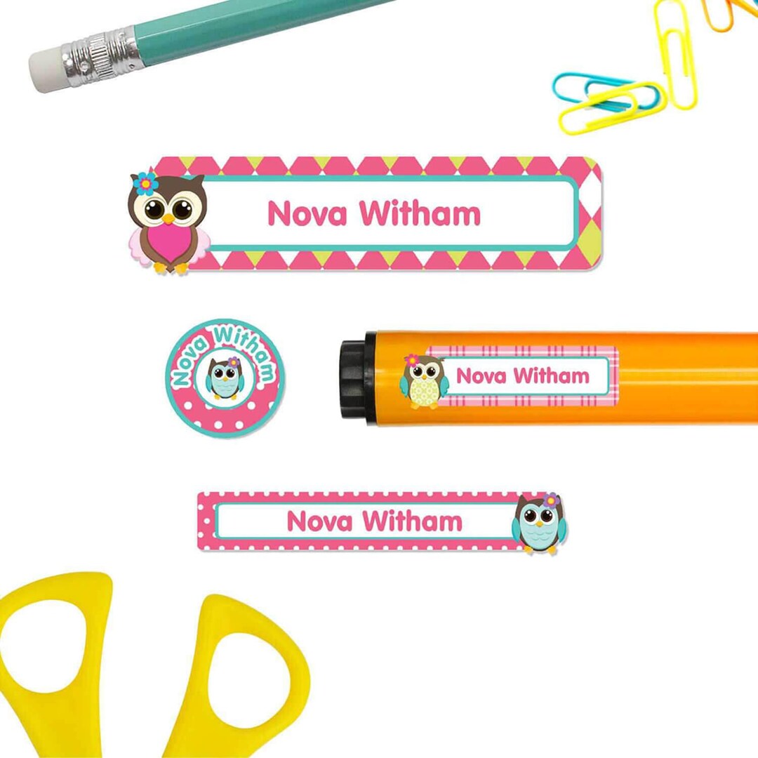 School Essentials Label Pack | School Name Labels | Personalized School ...