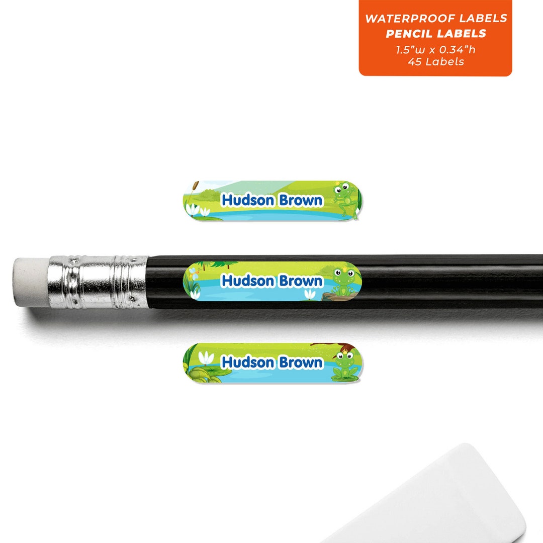 Pencil Name Labels, Frog Prince - Etsy