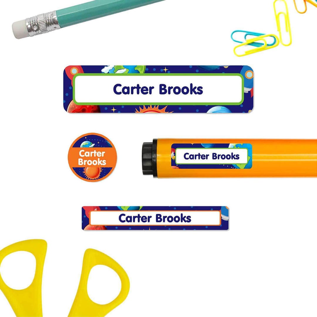 School Essentials Label Pack | School Name Labels | Personalized School ...